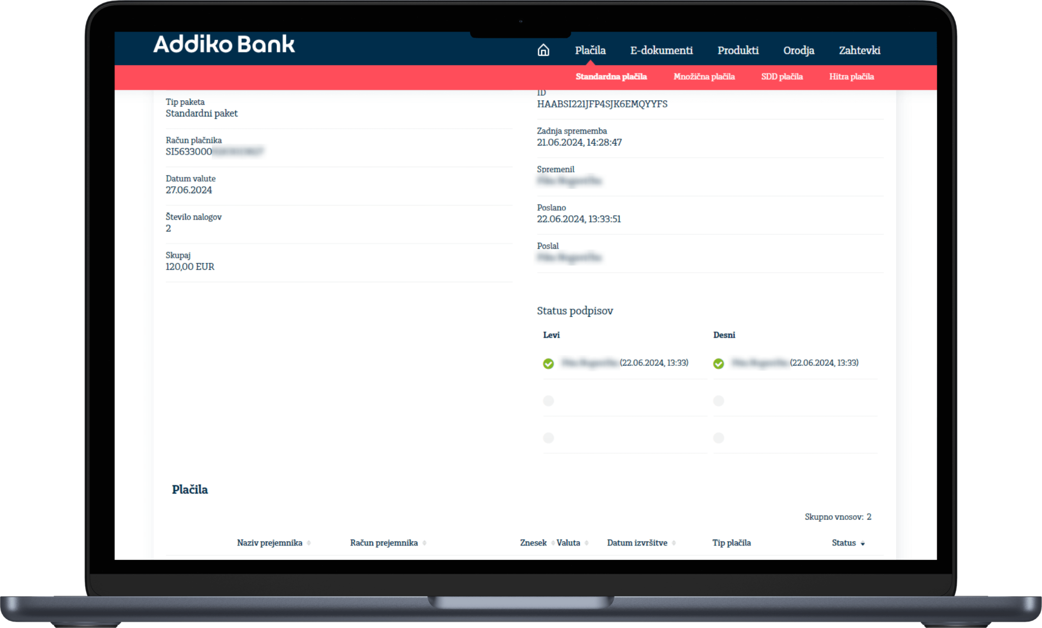 Addiko EBank Business - Addiko Bank Slovenija